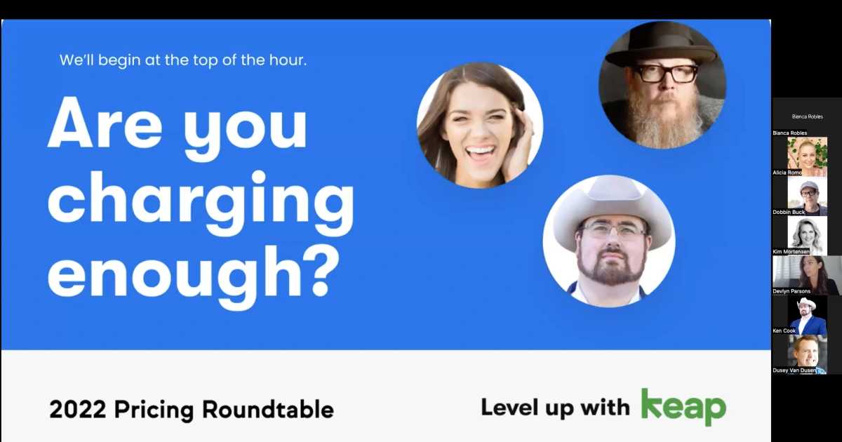Level Up with Keap: 2022 Pricing Roundtable | Keap